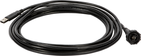 26563: USB Data Cable, Type A Pin (Male) to IP68 Panel Type Mini-B...
