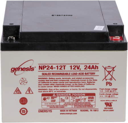 10072: 12 V 24 Ah Battery without Cable