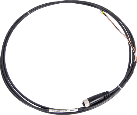 CABLE8PIN-LITE: 22 AWG Three-Conductor Cable with One Eight-Pin...