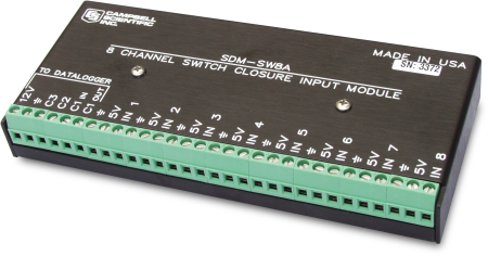 SDM-SW8A: 8-Channel Switch Closure Input Module