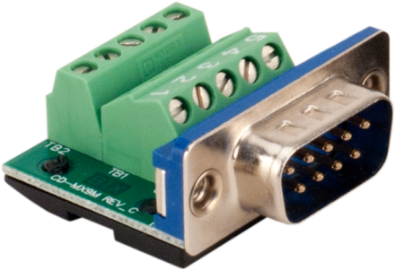 28841: Interface with Hood and Hardware Kit, DB9 Male to Terminal...