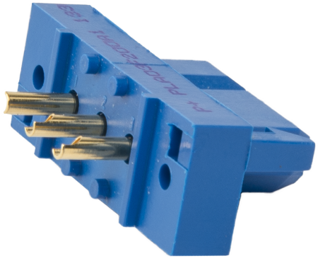 8878: 3-Pin Female Square Power Solder Connector, Positronic Type