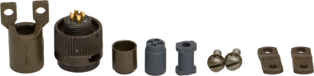 2745: 4-Pin Circular RS-232 Military Mating Connector